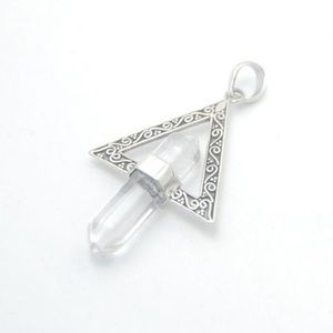 Jewelry | Handcrafted Silver And Pointed Crystal Amulet | Poshmark